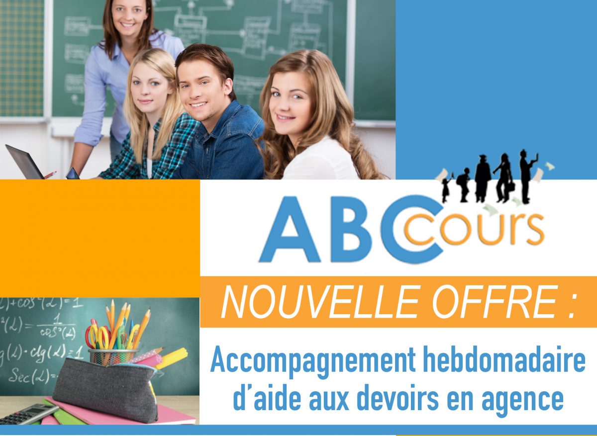 Offre ABC COURS : Accompagnement scolaire d'aide aux devoirs